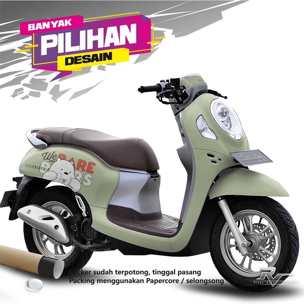 Jual Decal sticker New Scoopy 2016 - 2022 / scoopy fi . Custom FULL ...