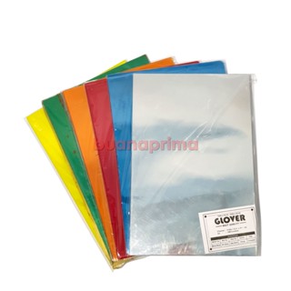Jual Plastik Mika F4 Isi 100 Cover Jilid Warna Mica Folio Kuning Merah Biru Hijau Bening Putih ...
