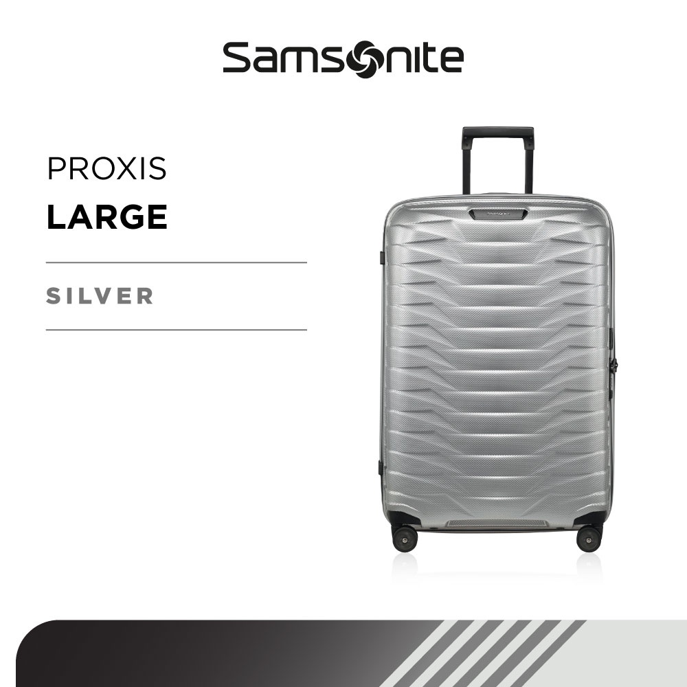 Jual Samsonite Koper Hardcase Proxis Spinner 28 Inch - Silver | Shopee Indonesia
