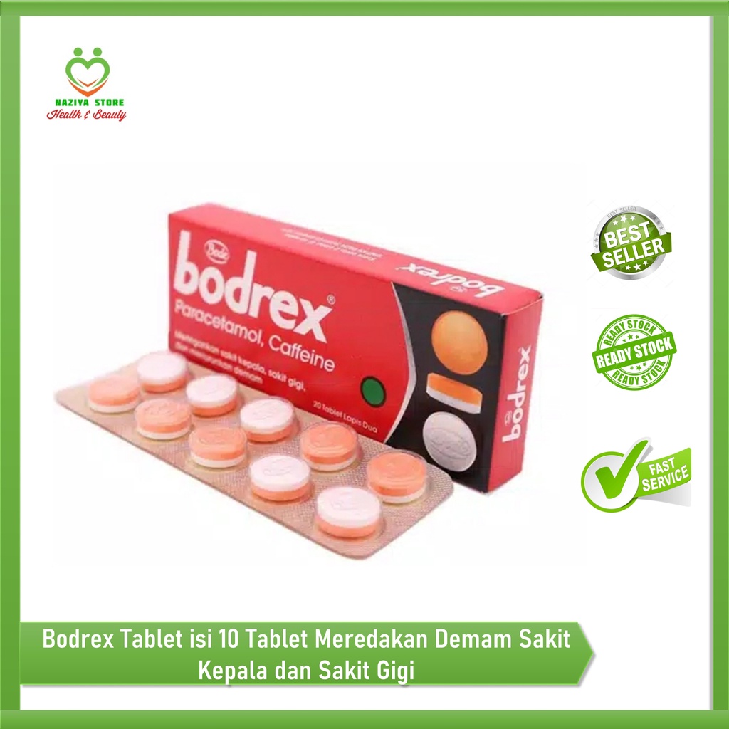 Jual Bodrex Per Strip Isi 10 tablet Obat Sakit Kepala Demam Sakit Gigi ...