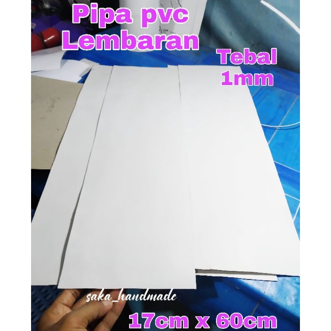Jual PIPA PARALON/PVC LEMBARAN 17cm x 60cm...tebal 1mm | Shopee Indonesia