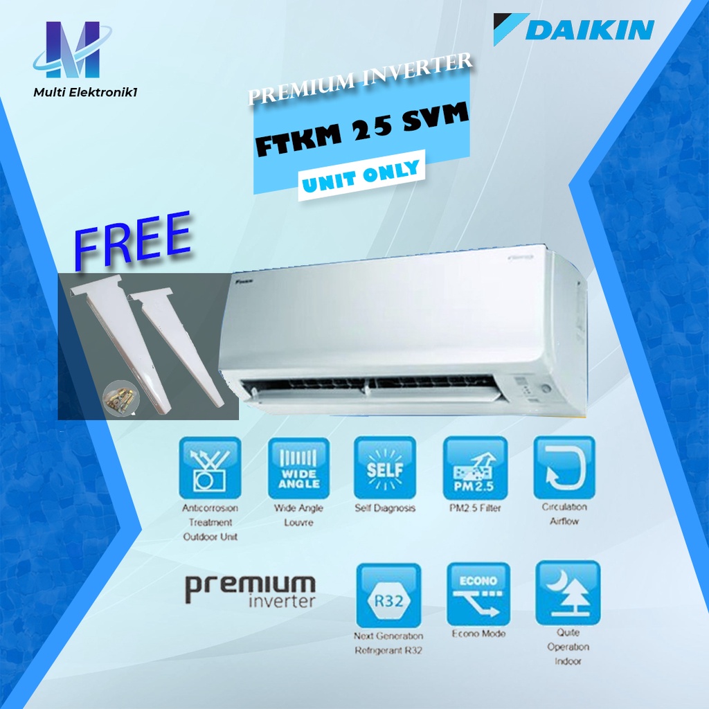 Jual AC DAIKIN PREMIUM INVERTER 1 PK - FTKM 25 | Shopee Indonesia