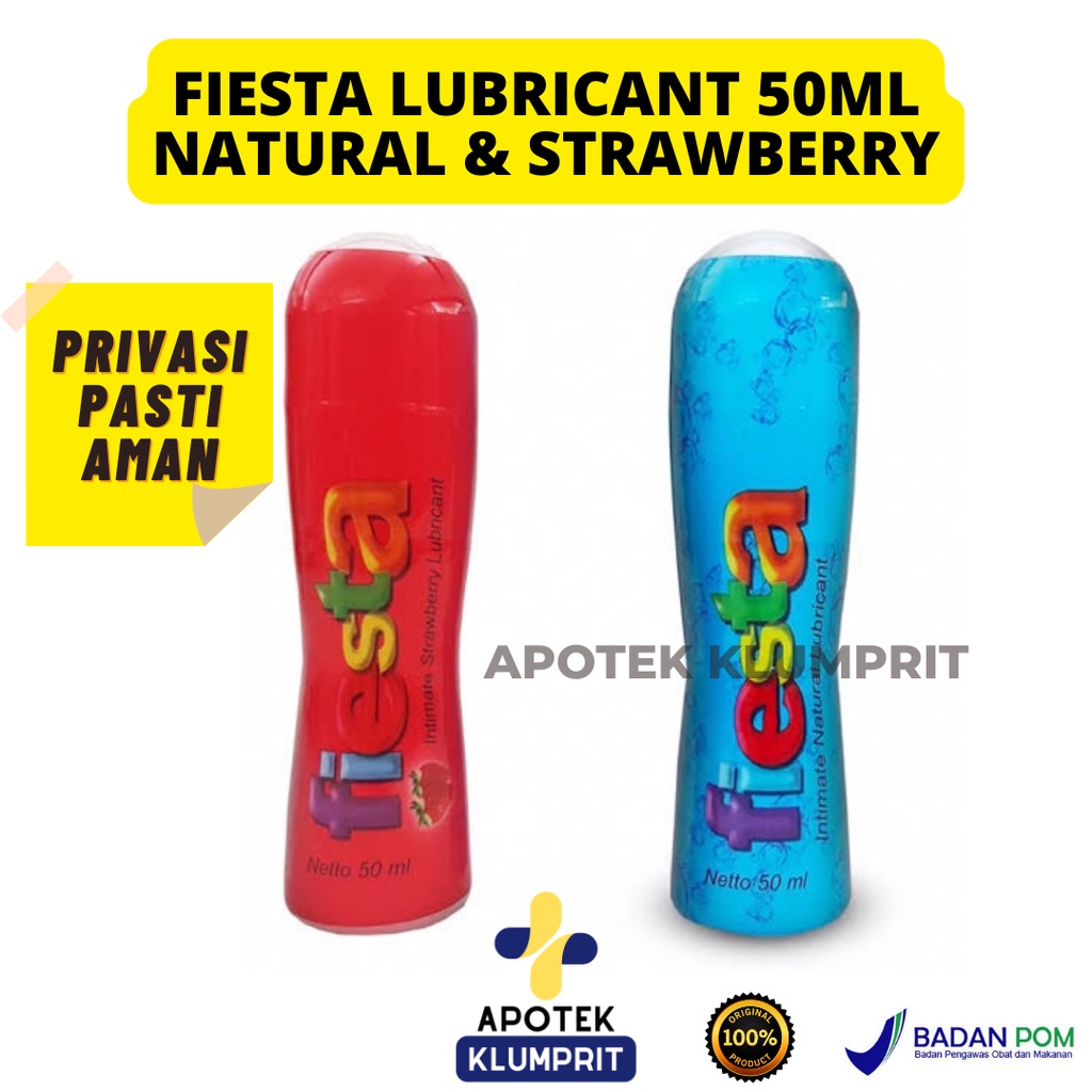 Jual Fiesta Lubricant 50 ml / Natural / Strawberry / Gel / 50g ...