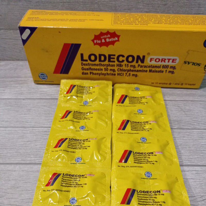 Jual Lodecon Forte Tablet | untuk batuk pilek | strip | Shopee Indonesia