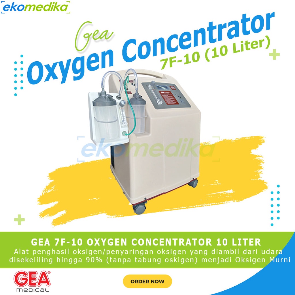 Jual Oxygen Concentrator GEA 7F-10 LPM Mesin Penghasil Oksigen 10 Liter ...