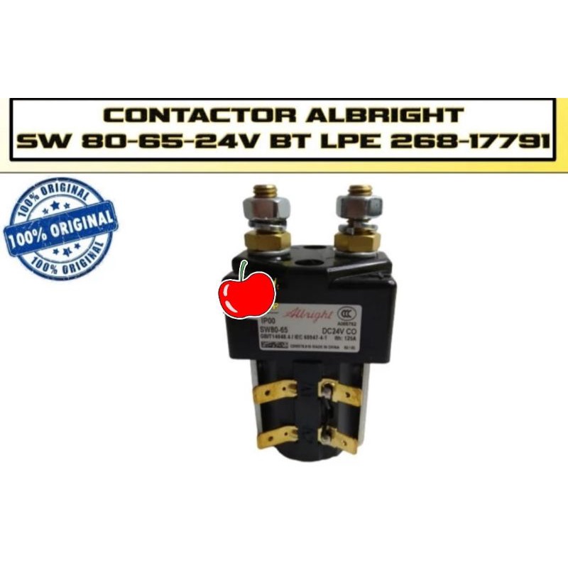 Jual Albright Single Acting Solenoid Contactor SW80-65 24V BT LPE 268 ...