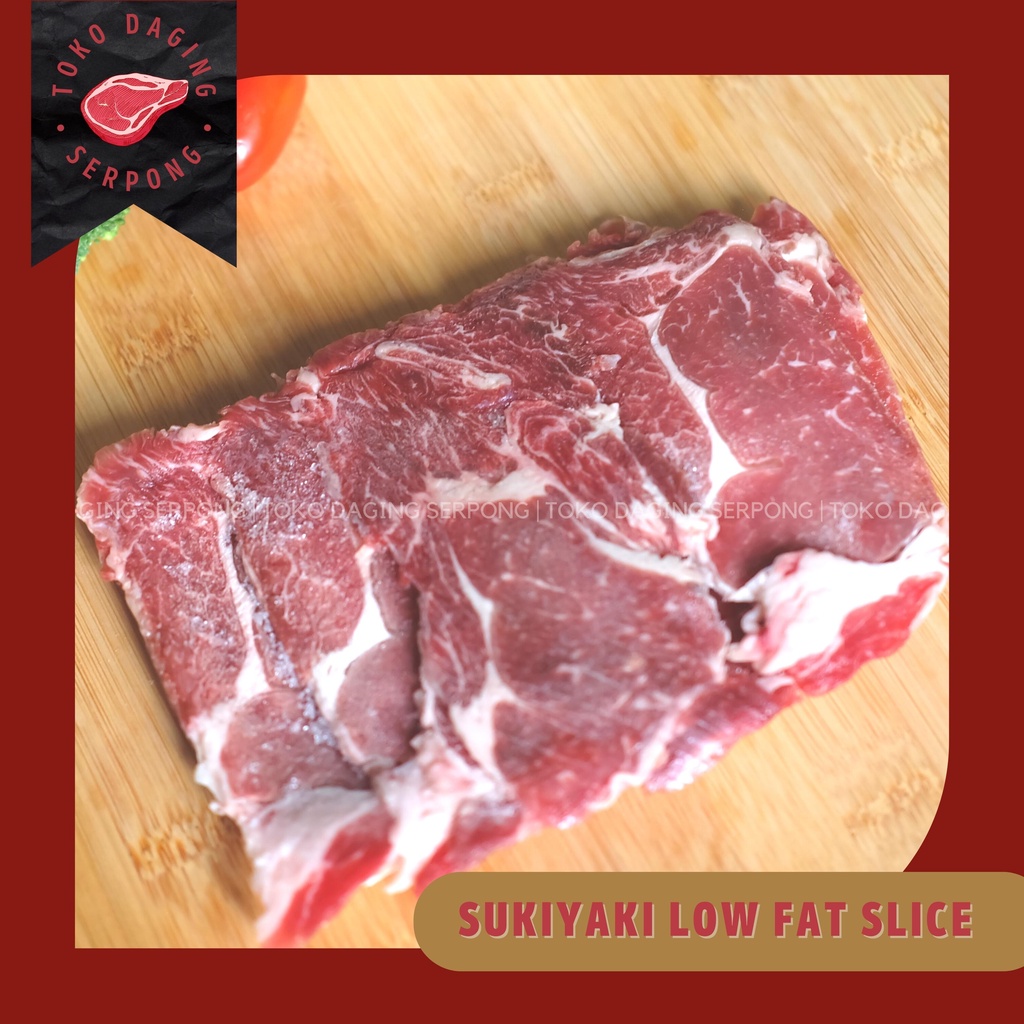 Jual Daging Sapi AUS Low Fat Slice Beef Sukiyaki Yakiniku Shabu Shabu ...