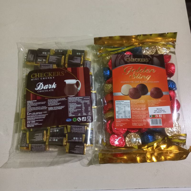 Jual Checkers Mini Chunky Dan Golden Sling 500 gr Malaysia | Shopee ...