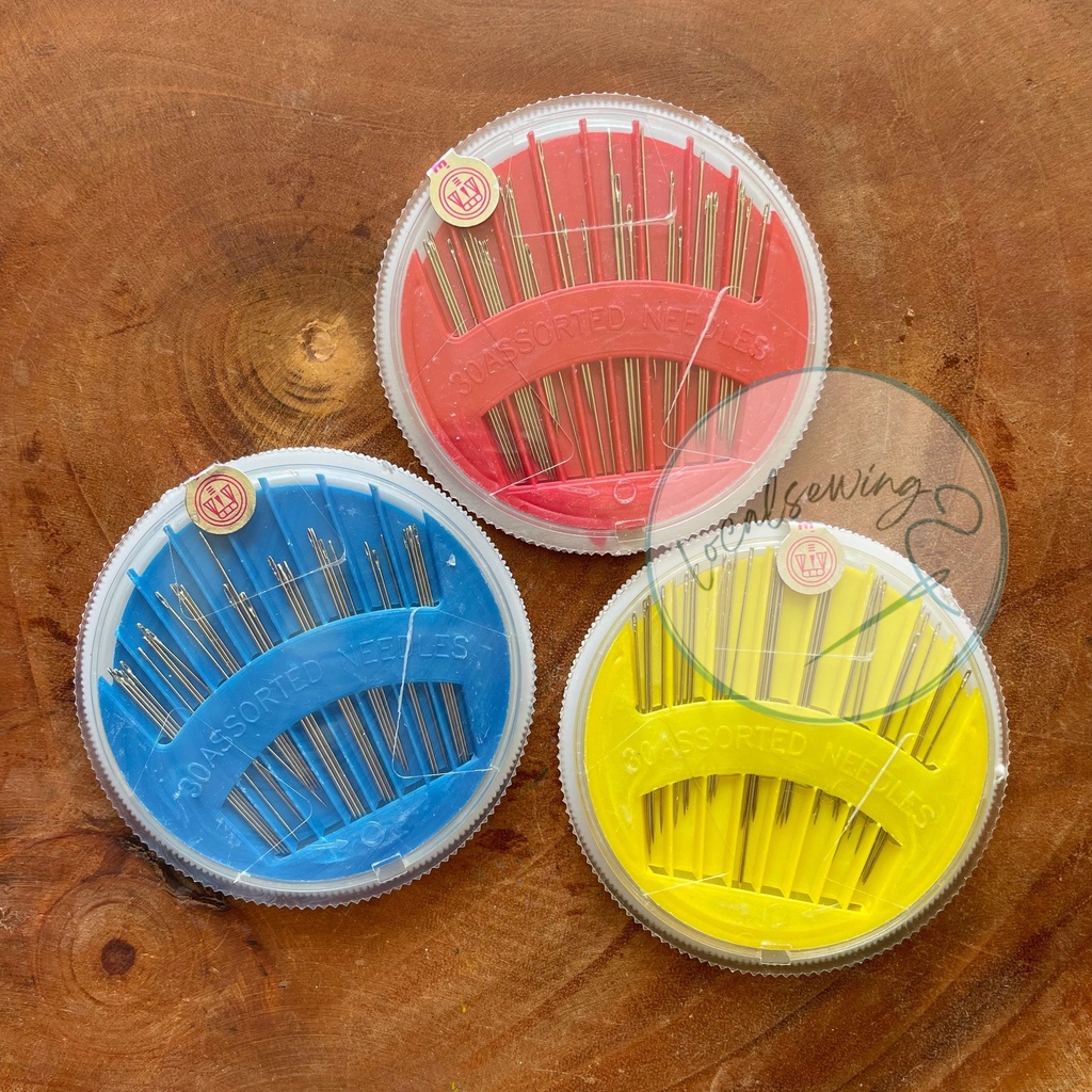 Jual Jarum Jahit Tangan / Jarum Tangan/ Jarum Jahit Set Komplit Bulat ...