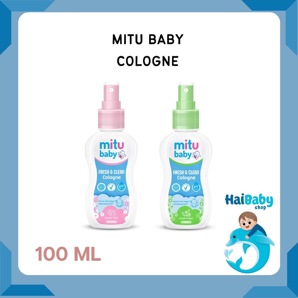 Jual Mitu Baby Cologne Sweet Pink/Fresh Green - 100ml | Shopee Indonesia