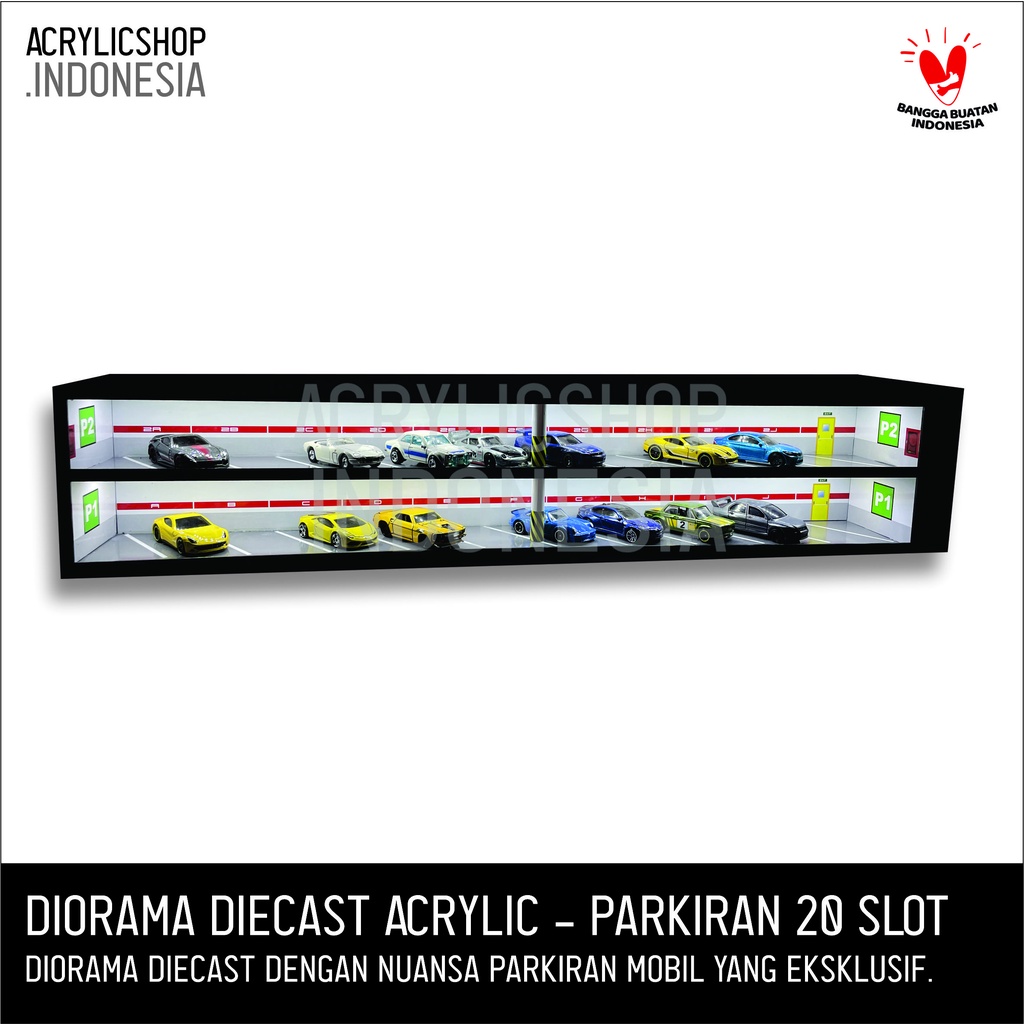 Jual Diorama Acrylic / Diecast / Rak Hotwheels / Box Display Akrilik ...