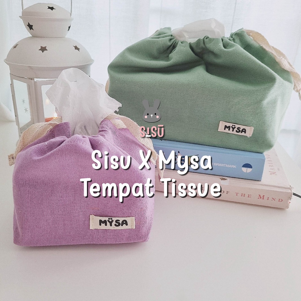 Jual Tempat tisu tissue bahan kain / kotak tisu asethetic gaya korea ...