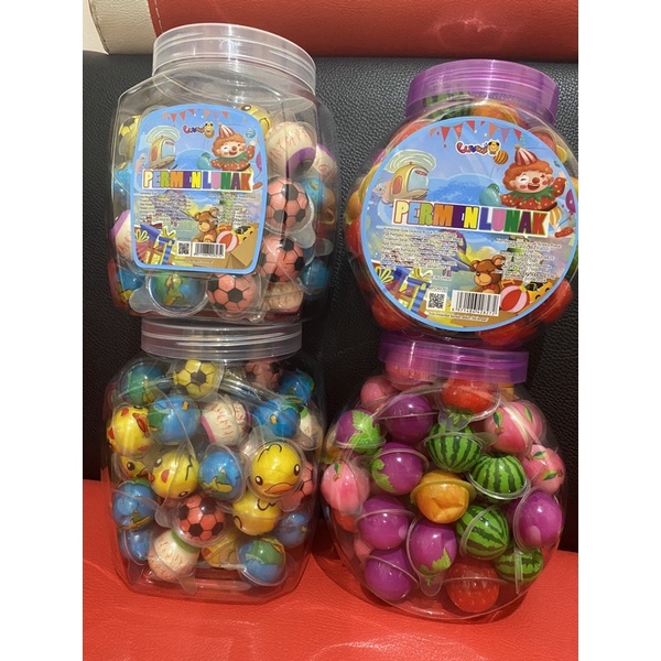Jual BARU!! Gummy |Permen Lunak Buah isi selai 50pcs | Trolli jelly ...