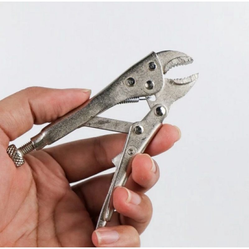 Jual Mini Locking Pliers OVAL 5 Inch Clamp Buaya Pocket Tang Klem ...