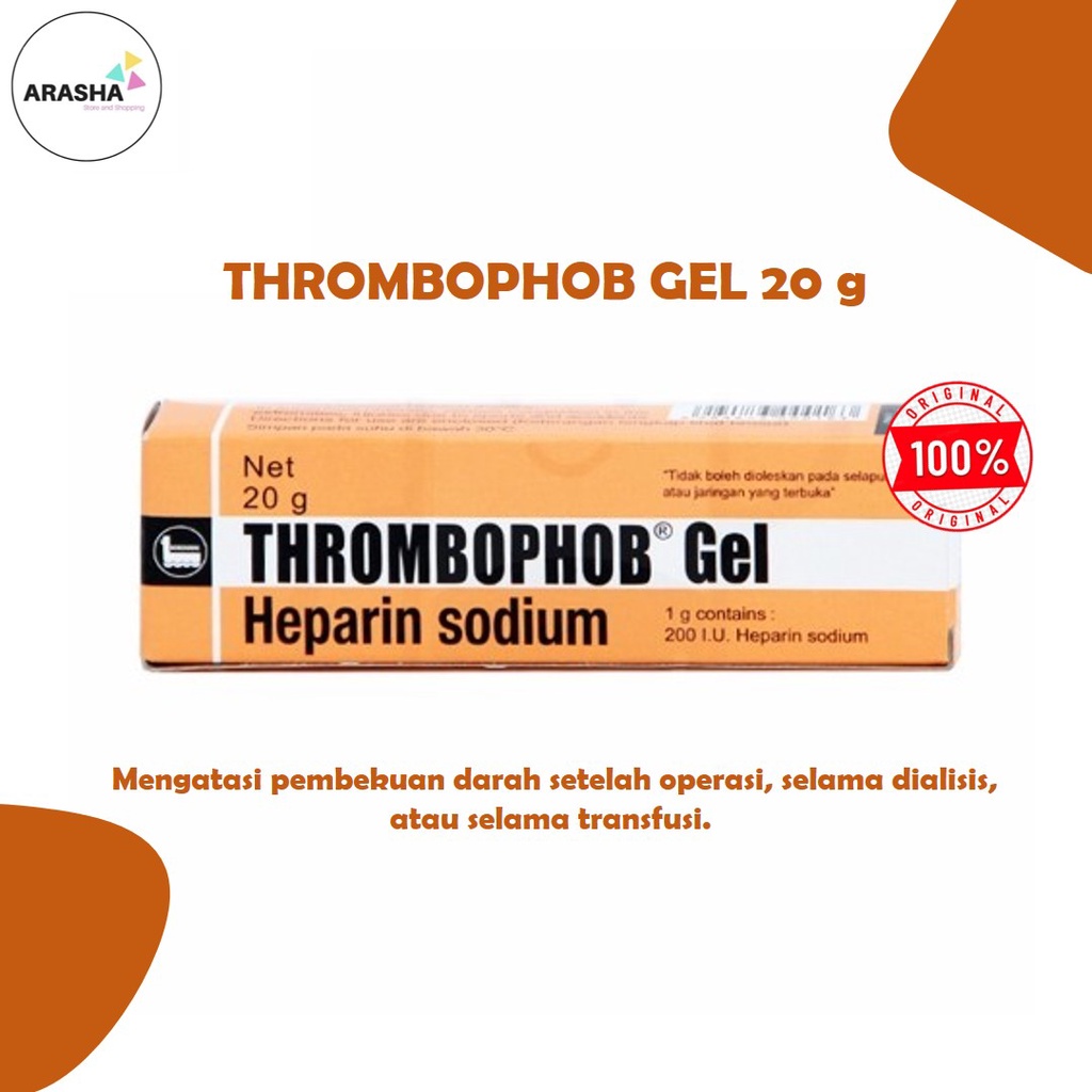 Jual THROMBOPHOB GEL 20 GR/Thrombopop/Trombopop/Mengatasi Pembekuan ...
