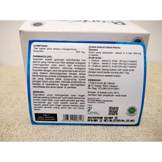 Jual Proris Ibuprofen 200 Mg Triple Action 1 Strip / Sakit Kepala ...