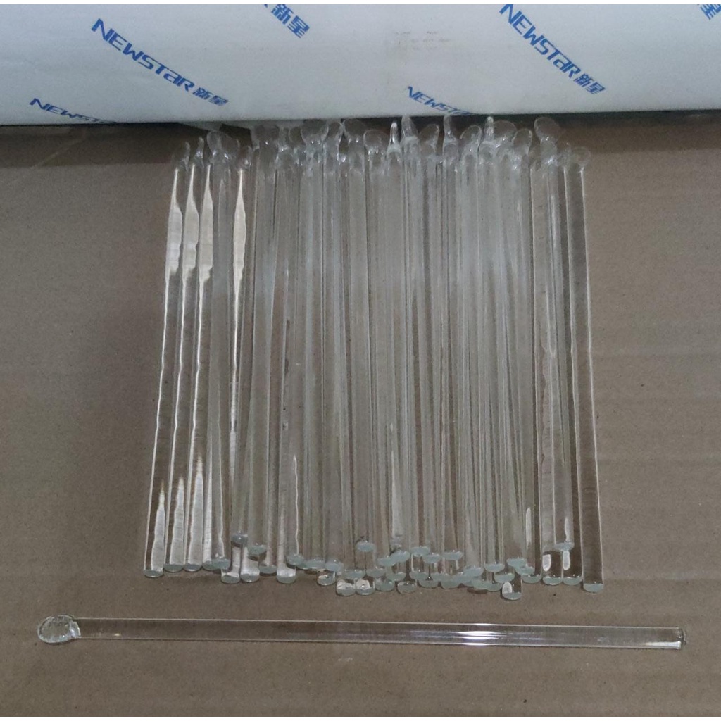 Jual batang pengaduk kaca 20 cm spatula kaca 20cm | Shopee Indonesia