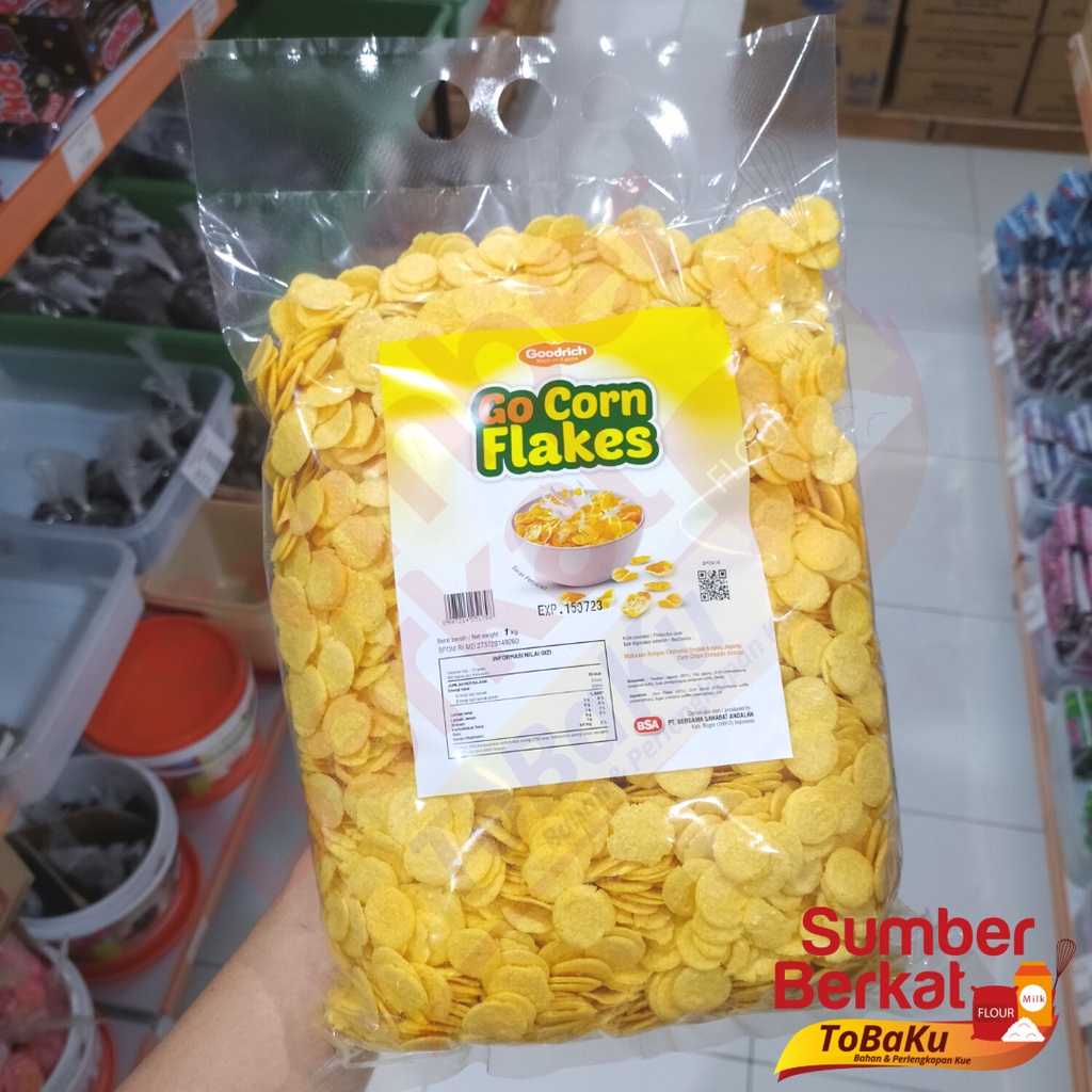 Jual Sereal Corn Flake Corn Flakes Sereal Kiloan Sereal Jagung Topping Kue 1 kg Murah | Shopee ...
