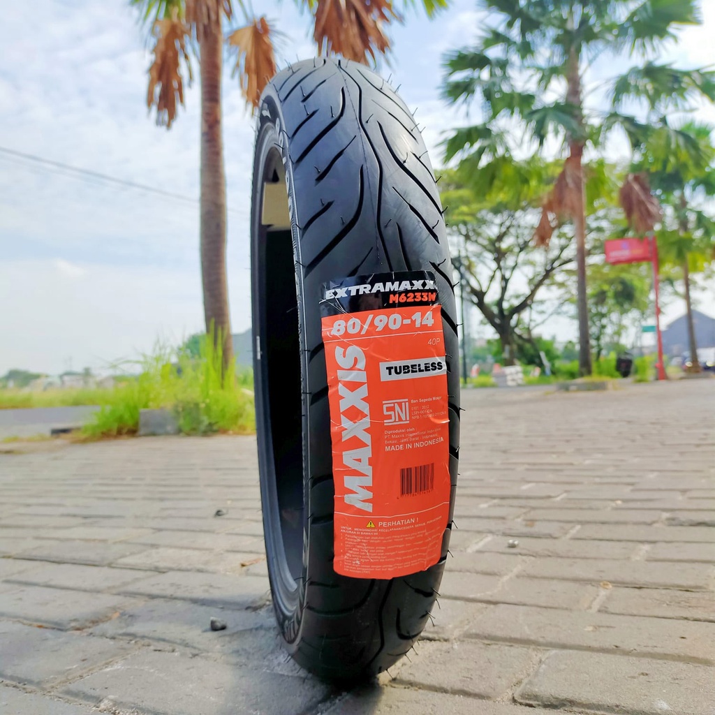 Jual ban motor ring 14 MAXXIS M6233W 80/90 -14 Free Pentil Tubeless ...