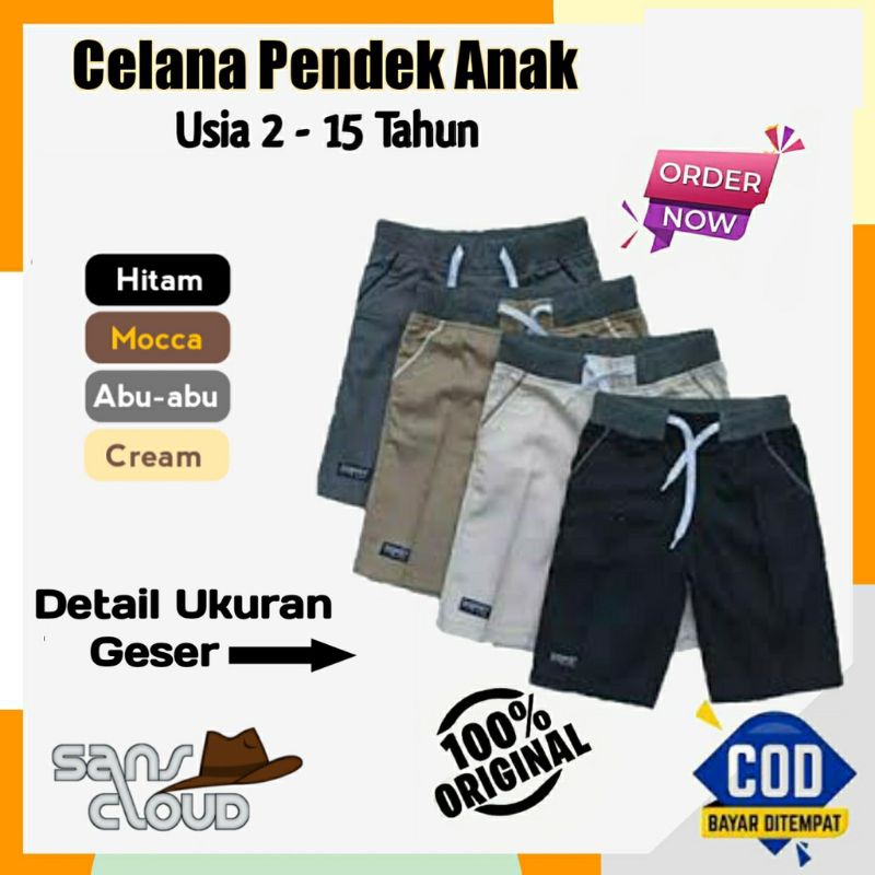 Jual Celana Pendek Anak Laki Laki Chino Chinos Anak Pendek Laki 1-12 Tahun - 2-3 TAHUN | Shopee ...