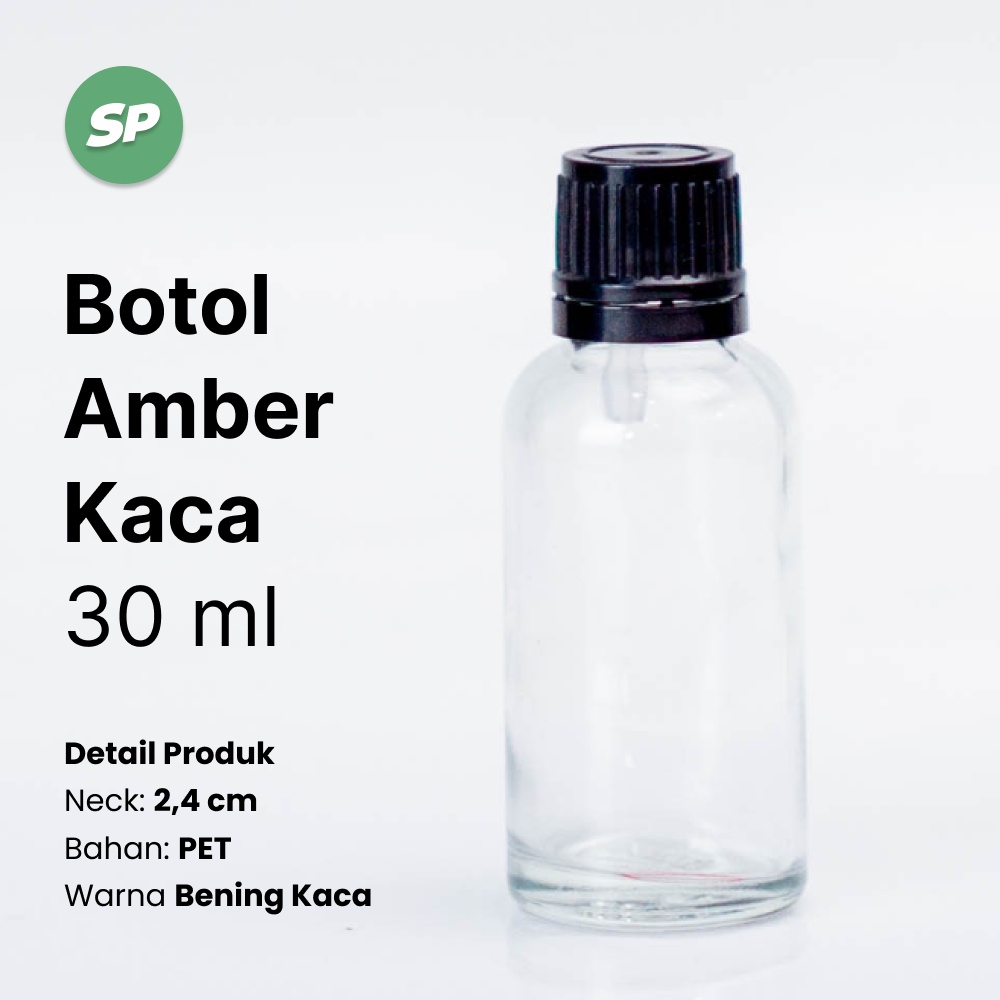 Jual Botol Amber Kaca 30 ml | Sarjana Packaging - Botol Kaca Bening ...