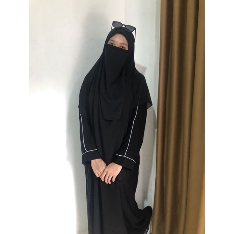 Jual Abaya Hitam Mecca Abaya Abaya polos abaya simple abaya warna ...