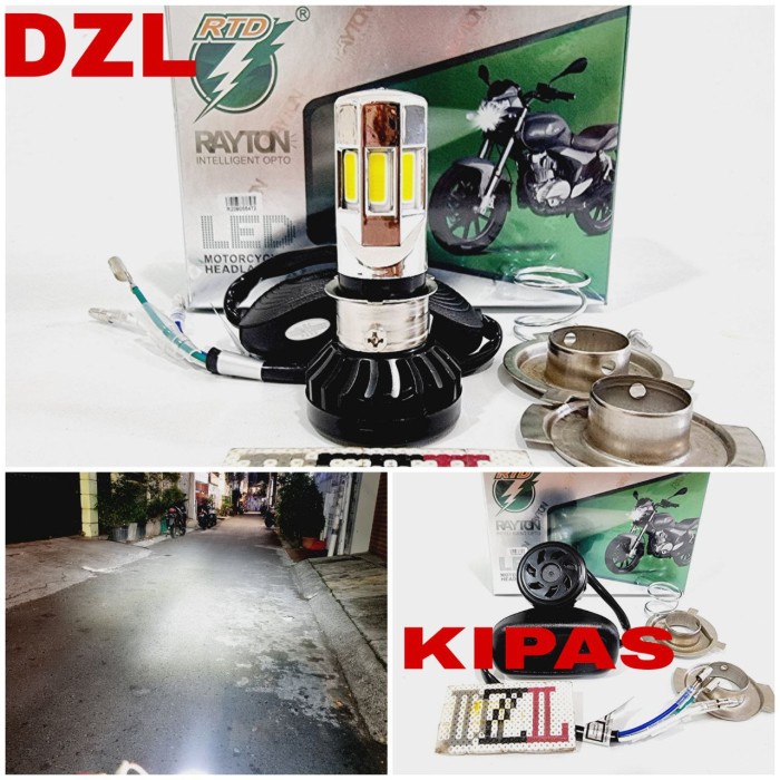 Jual LAMPU UTAMA LED RTD 35 WATT M 02E 6 SISI HEADLAMP H6 H4 HS1 3500LM 650 - Putih | Shopee ...