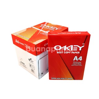 Jual Kertas HVS Okey A4 75 gsm isi 500 Lembar Printer Fotocopy | Shopee ...