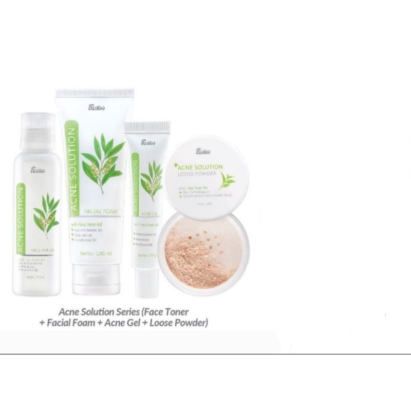 Jual FANBO ACNE SOLUTION | FACIAL FOAM, LOOSE POWDER, FACE TONER, ACNE ...