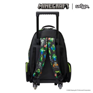 Jual Smiggle Minecraft Trolley Backpack With Light Up Wheels | Shopee ...