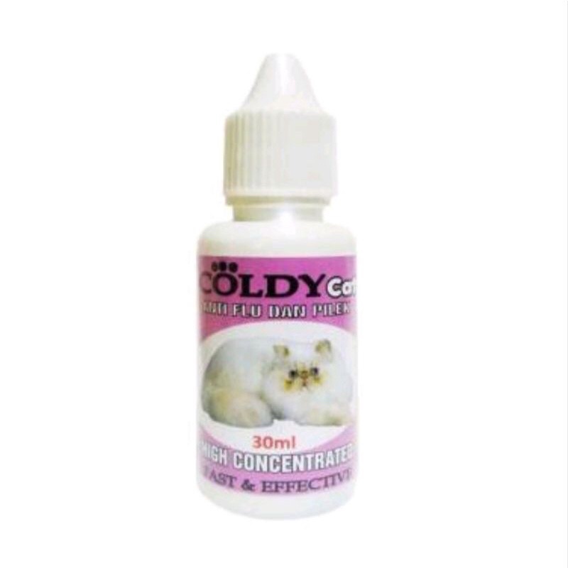 Jual Coldy Cat Obat dan Pilek Drop Tetes Kucing Bersin Flu Cat ...