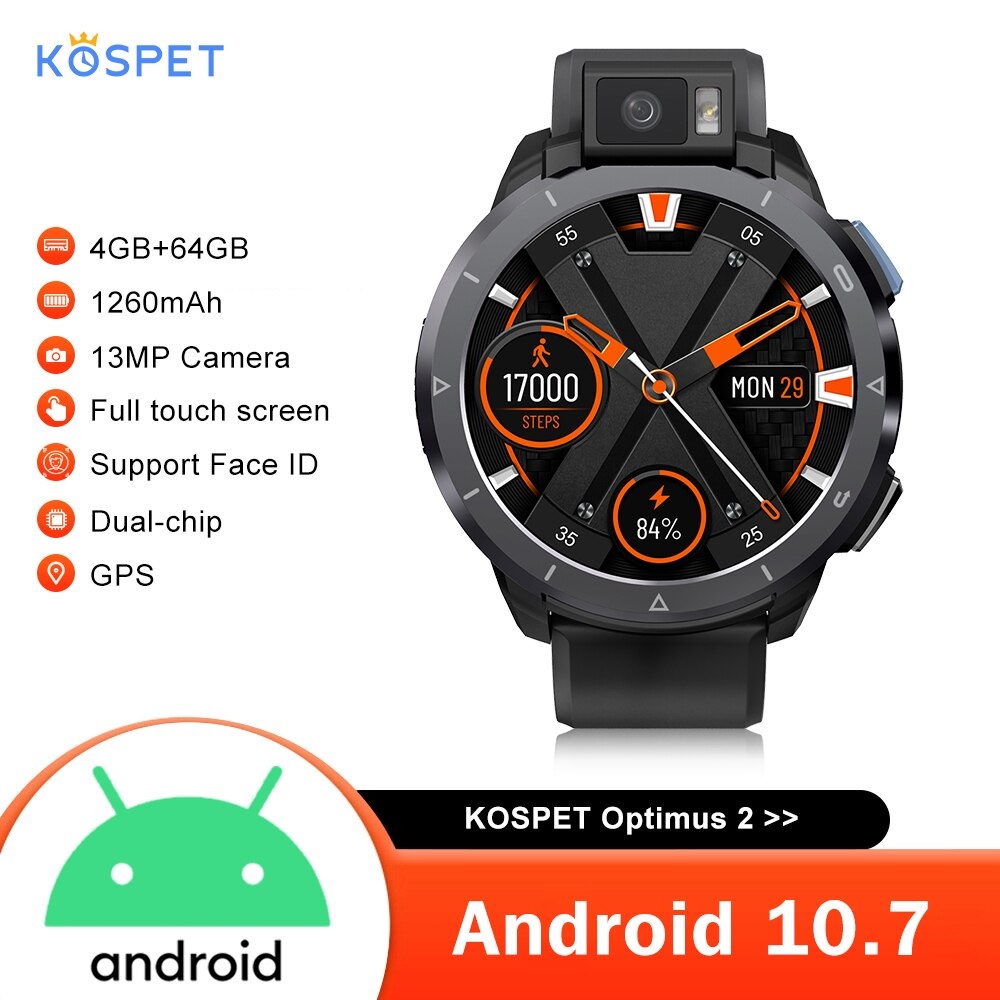 Jual KOSPET OPTIMUS 2 Smart Watch - Android 4G WiFi - 1.6-inch IPS ...