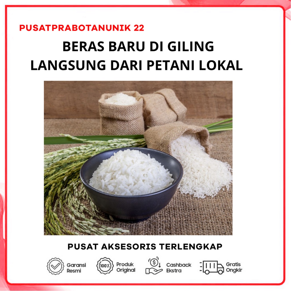 Jual Beras 1kg Pulen baru di giling langsung dari petani lokal ...