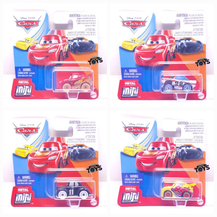 Jual Disney Pixar Cars Metal Mini Racers Mattel Blister Pack | Shopee ...