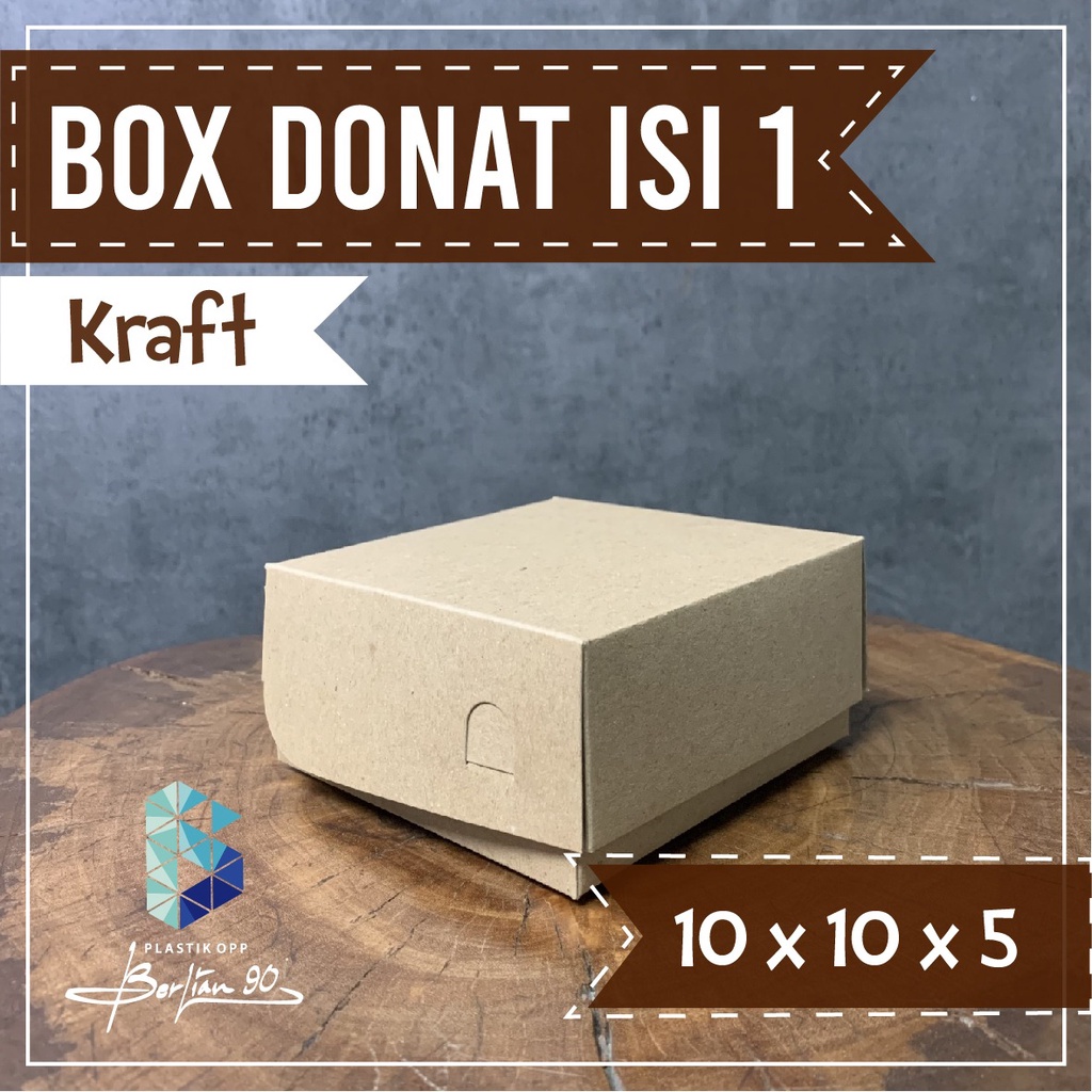 Jual Box Donat Isi 1 10x10 cm/ Dus Takoyaki/ Cookies/ Box Dimsum/ Kotak ...