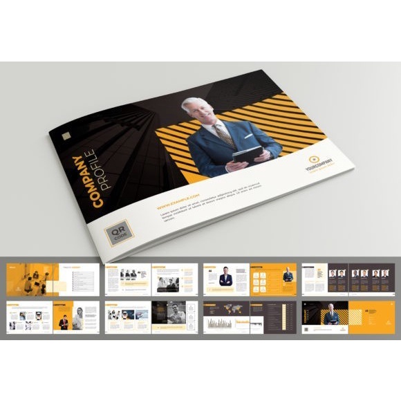 Jual Cetak Company Profile / annual report Soft cover Jilid Staples ...