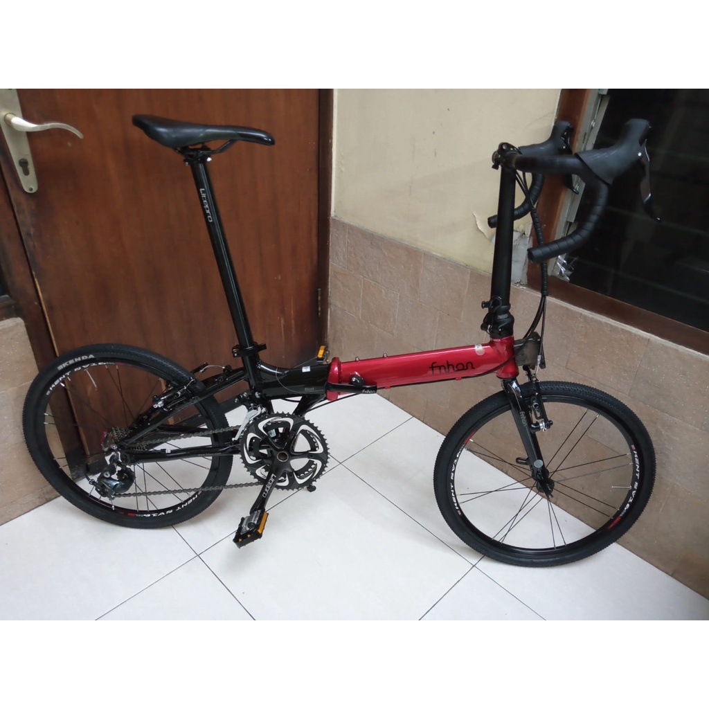 Jual sepeda lipat fnhon blast 451 rim brake 2x10 speed | Shopee Indonesia