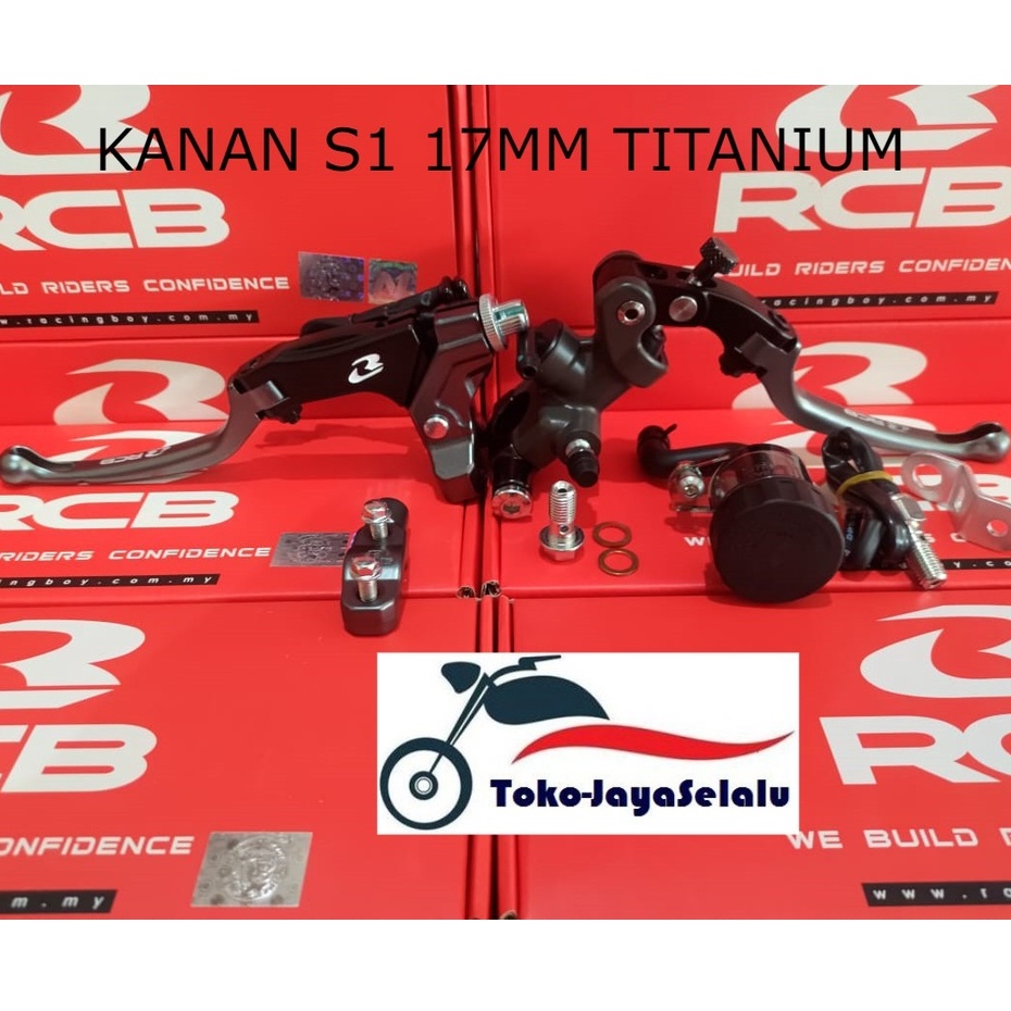 Jual Master Rem RCB Radial S1 Kanan 17mm dan Kopling S1 / Rem Matic ...
