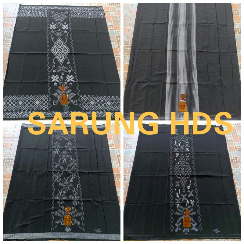 Jual Sarung samarinda merek HDS hitam polos, motif murah berkuwalitas ...