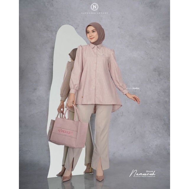 Jual Blouse Terbaru / Nameerah Blouse by Nadheera Luxury / Baju Kerja ...