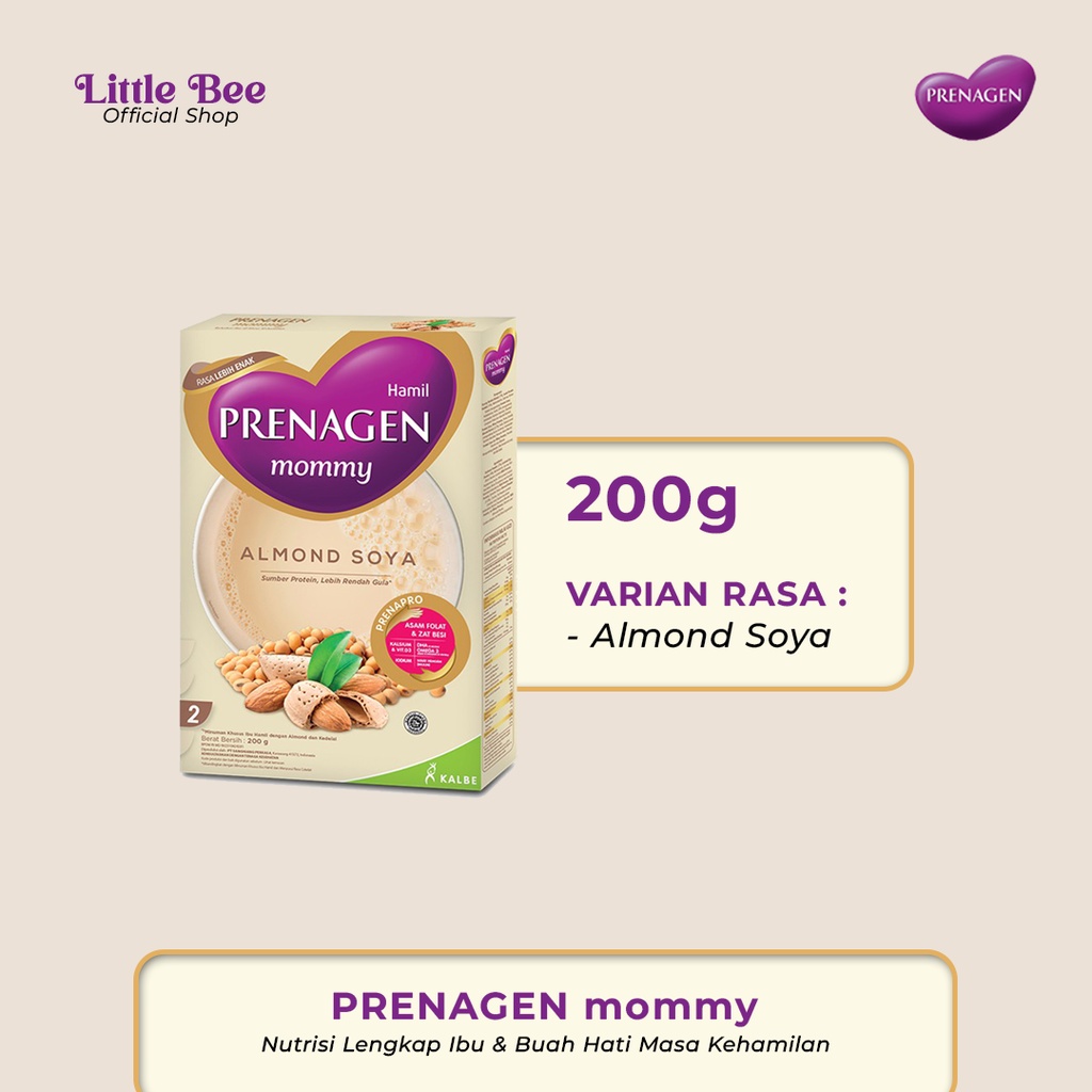 Jual Susu Hamil PRENAGEN mommy Almond Soya 200g | Nutrisi Lengkap Ibu & Buah Hati Masa Kehamilan ...