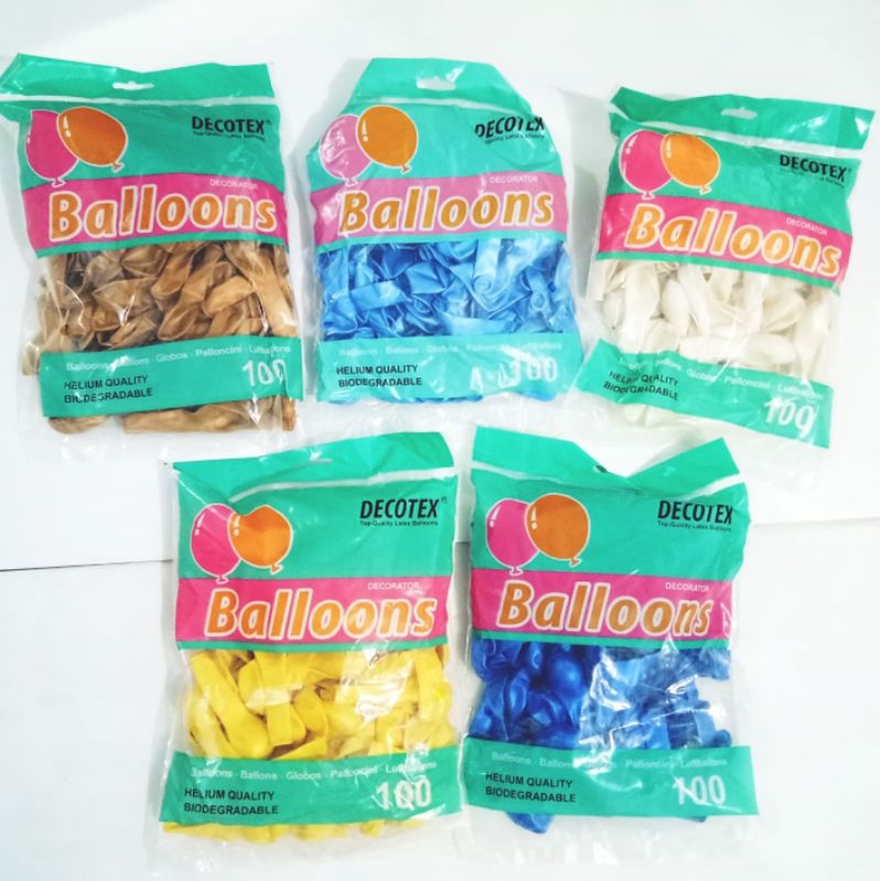 Jual balon decotex 5 inch 1 pak isi 100 | Shopee Indonesia
