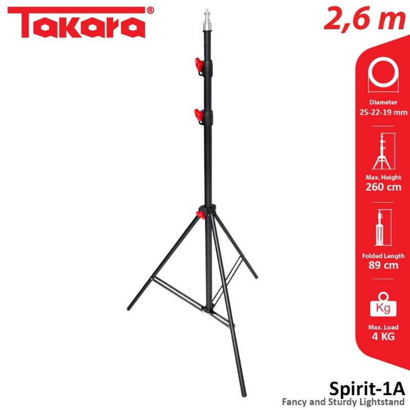 Jual Takara Spirit 1 A light stand 1A tripod Lampu Studio Lighting ...
