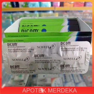 Jual DICOM OBAT FLU / Dicom tab isi 10 tablet meringankan bersin bersin ...