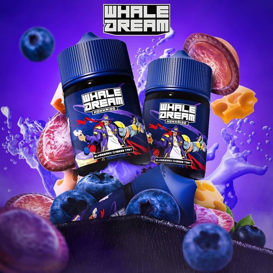Jual LIQUID WHALE DREAM HOKKAIDO V3 BLUEBERRY CHEESETART 60ML GROSIR ...