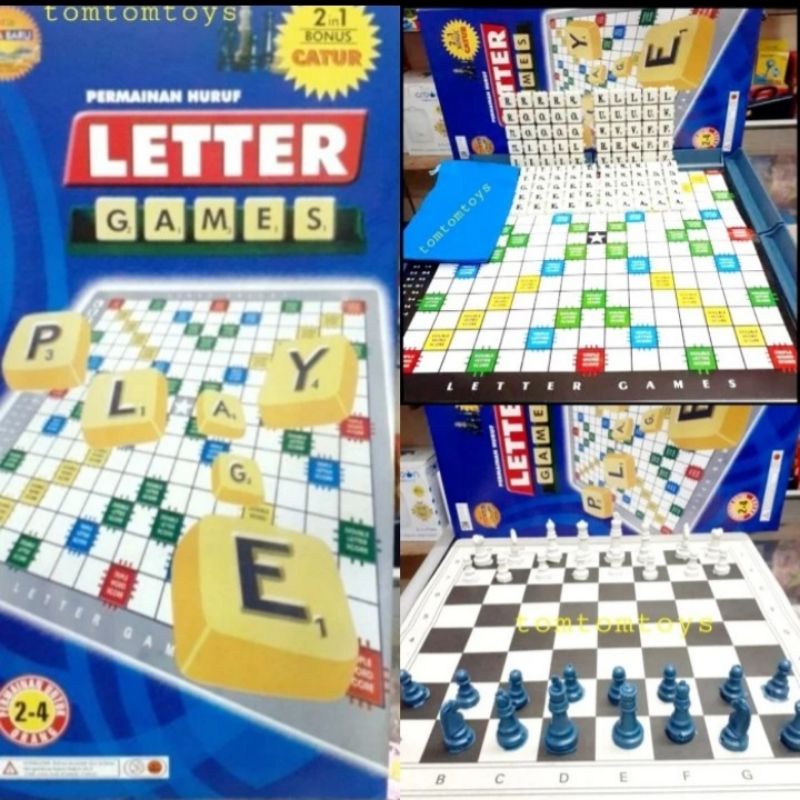 Jual LETTER GAME Permainan Susun Kata Kosakata huruf Board Games ...