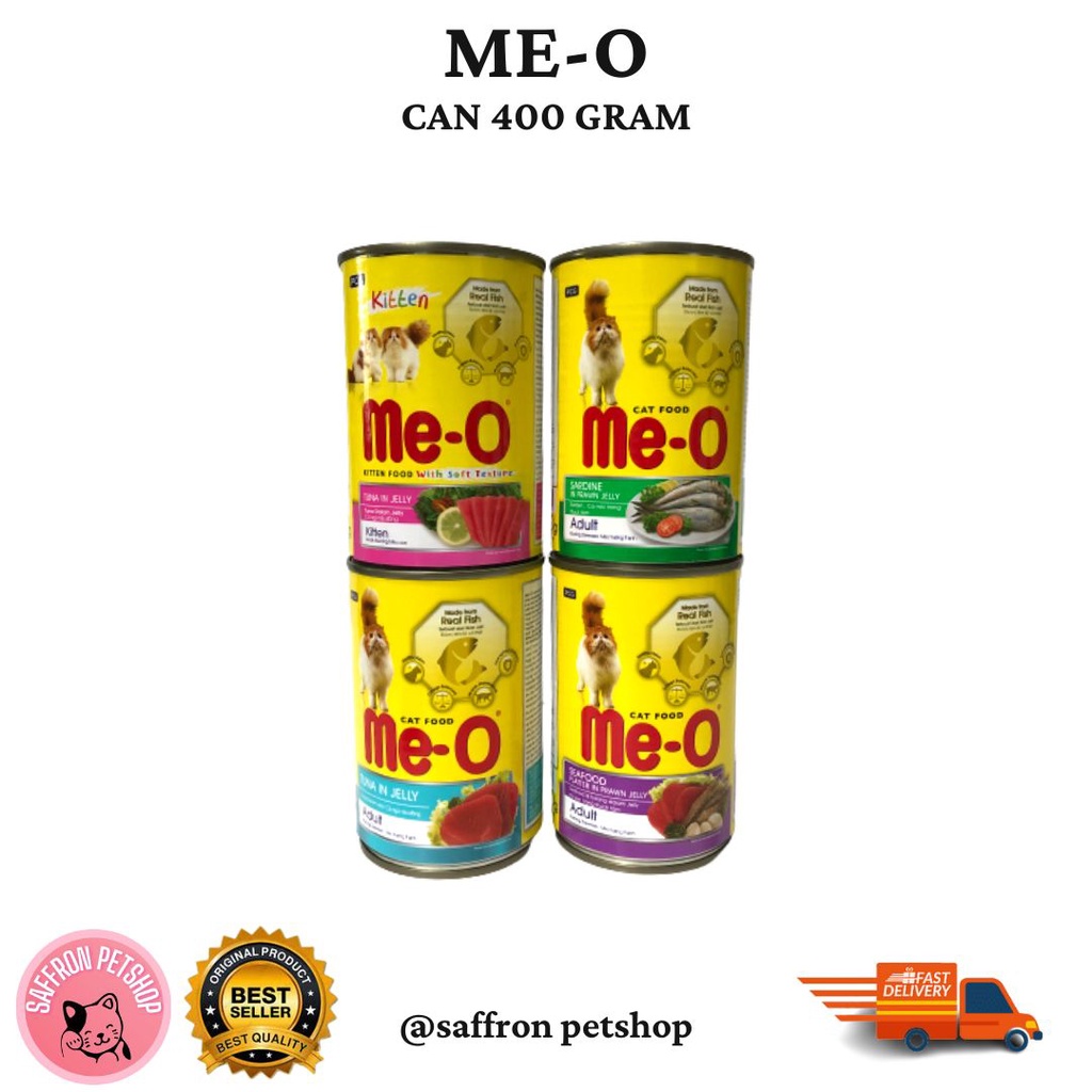 Jual ME-O MEO CAN 400 GRAM MAKANAN KALENG BASAH KUCING | Shopee Indonesia