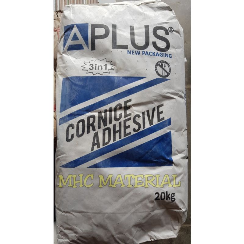 Jual COMPOUND GYPSUM APLUS 1 KG CORNICE ADHESIVE / KOMPON COMPON GIPSUM ...