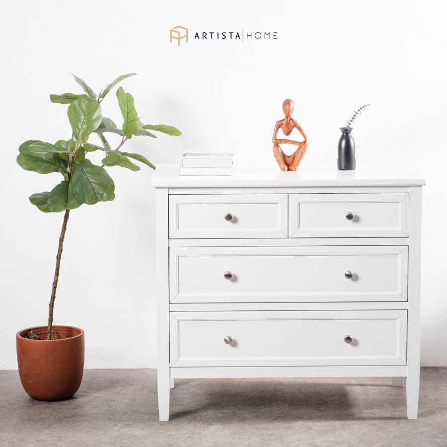 Jual Lemari Minimalis 3 Laci Rak Kabinet Kayu Mahoni Solid Epic Drawer ...