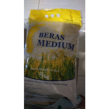 Jual Beras medium Bulog 5 kg | Shopee Indonesia
